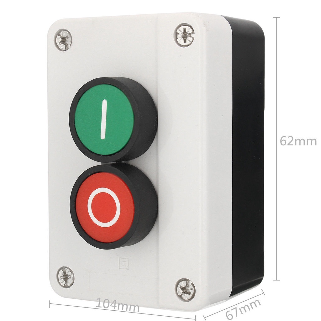 1pc Push Button Station Switch Remote Start Stop Motor Solenoid IP55 ...