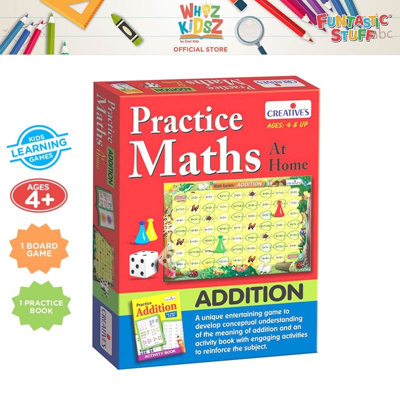 Whiz Kidsz Practice Maths at Home-Addition, Educational Puzzles for ...