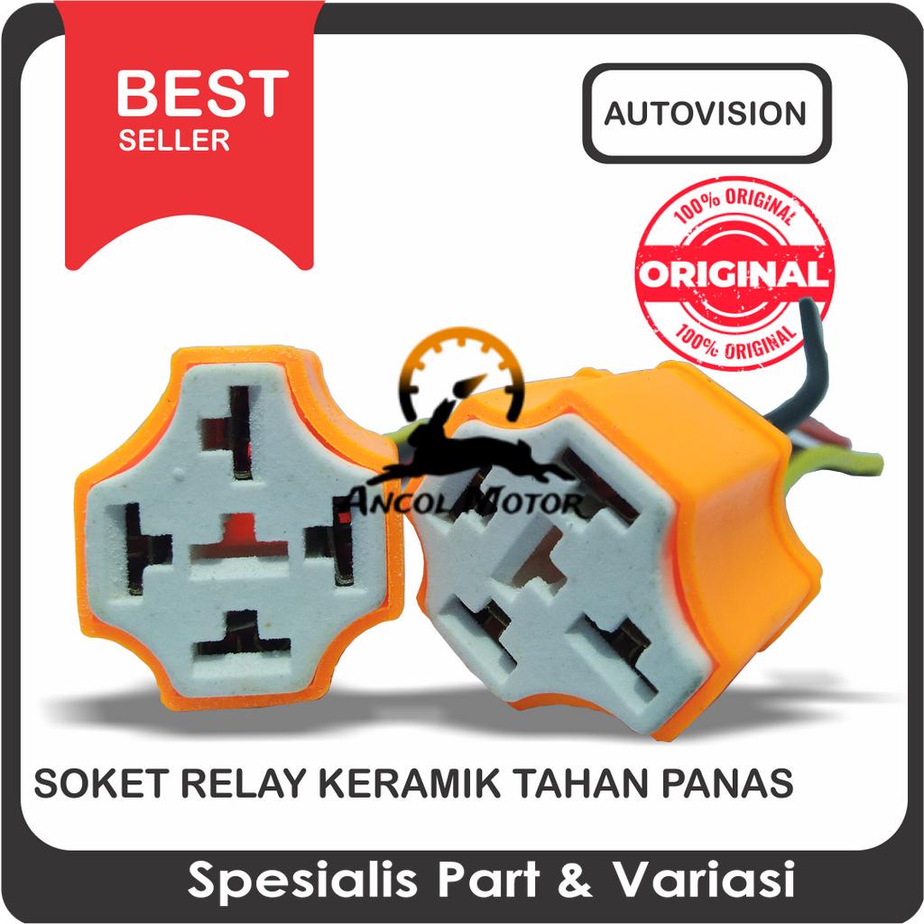 Ceramic Relay Socket Leg Relay-4 Foot Relay-5 Autovision | Shopee ...