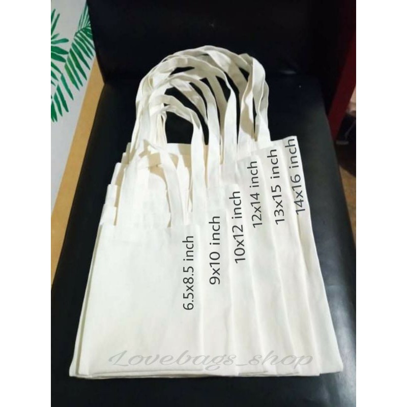 Plain Katsa Flat Tote Bag Canvas Eco Bag | Shopee Philippines