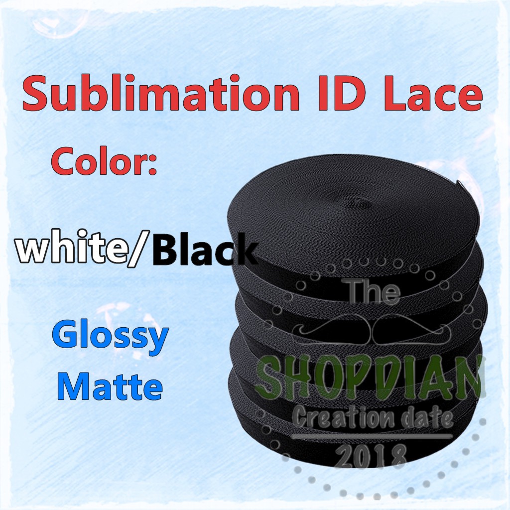 Glossy/Matte ID Lace Sublimation ID Lace Roll 1 and 3/4 Inch | Shopee ...