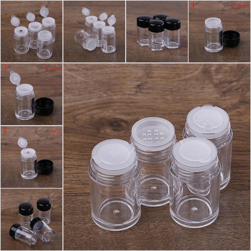 HBPH 1Pcs 10ml White empty cosmetic bottle sifter jars container screw ...