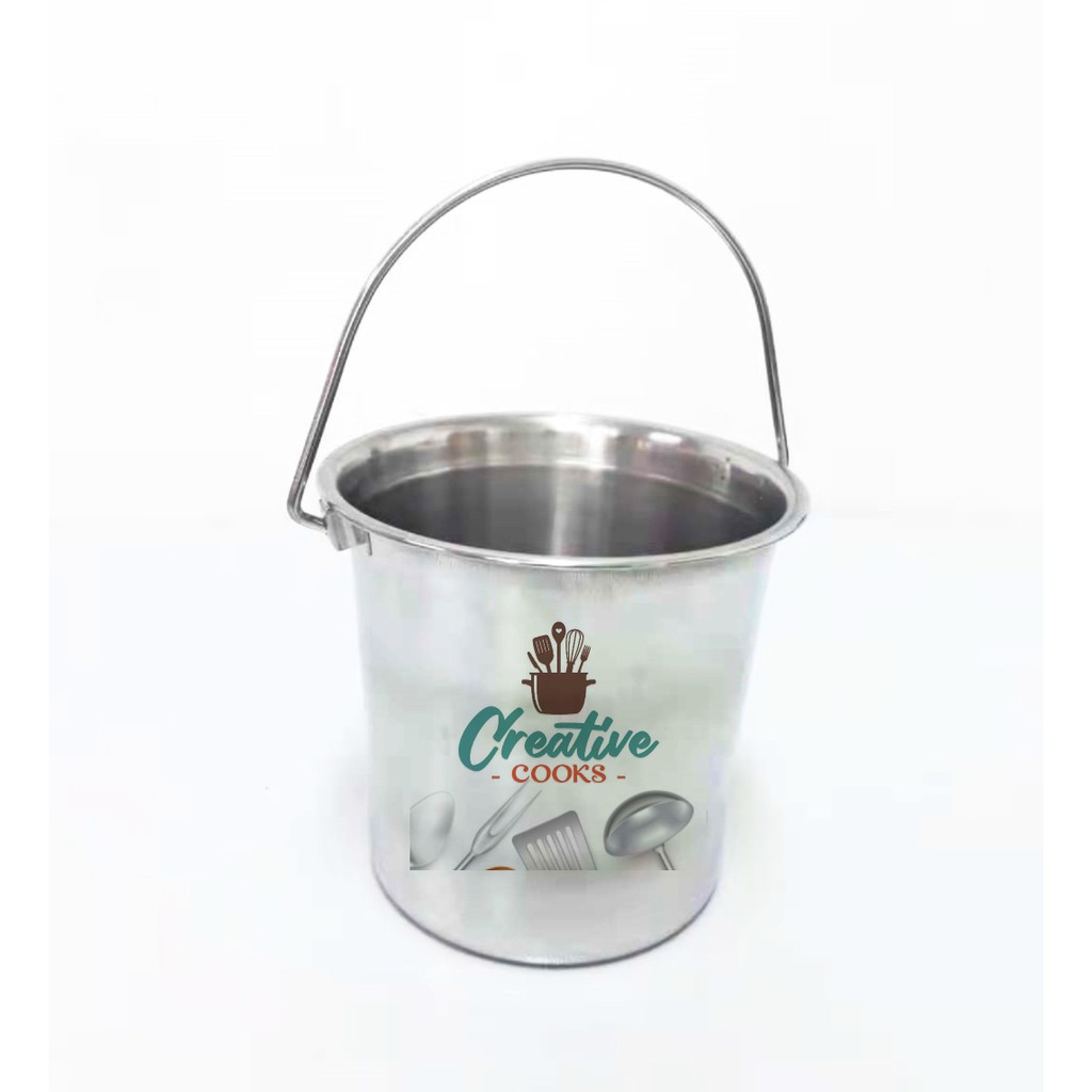 Ice Pail Stainless Steel Ice Bucket for Cold Beers | Shopee Philippines