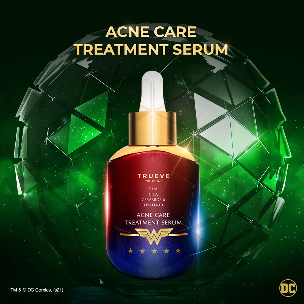 Trueve Wonder Women Acne Care Treatment Serum x Warner Bros 30ml ...