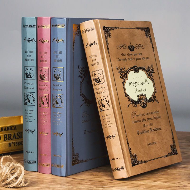 European-style ultra-thick retro style notebook creative A5 thickened ...