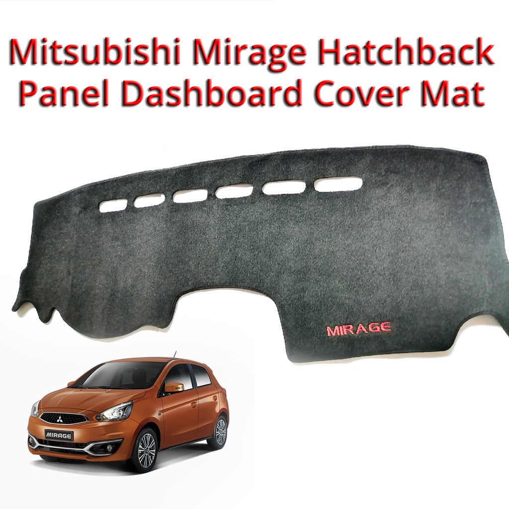 Mirage Hatchback Panel Dashboard Cover Mat with LOGO Red Perfect Fit ...