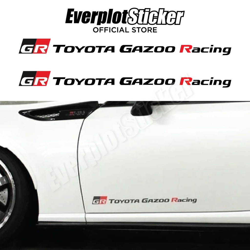 GR GAZOO Racing Cutting sticker Toyota Sizing 【HIGH QUALITY】 | Shopee ...