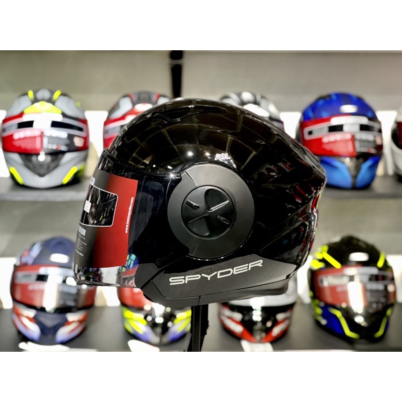 SPYDER AXEL S0 - Full Face Helmet with Dual Visor ( Free Clear Visor ...