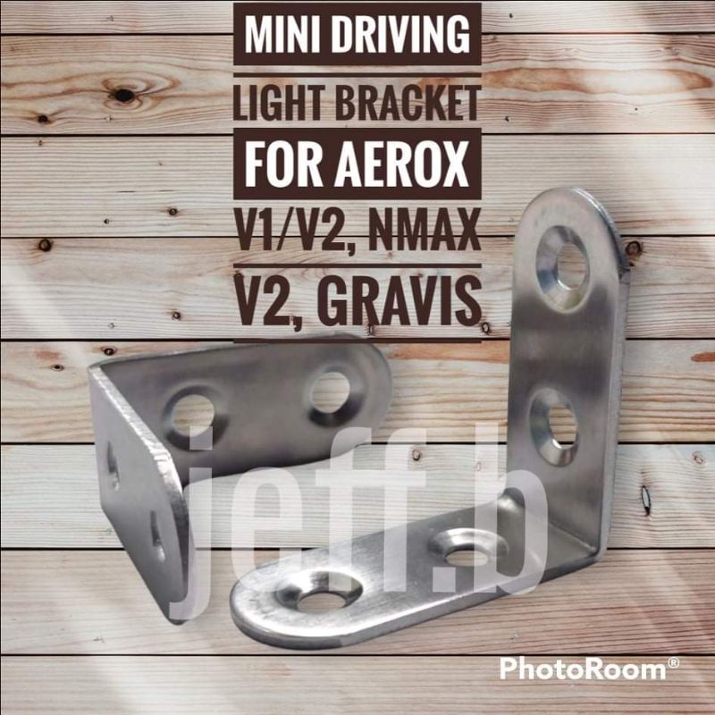 2pcs AEROX v1/v2, NMAX v2, GRAVIS STAINLESS BRACKET FOR MINI DRIVING ...