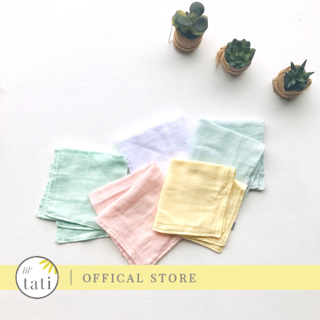 Lil' Tati Organic Cotton Wash Cloth Handkerchief Hanky Hankie Face ...