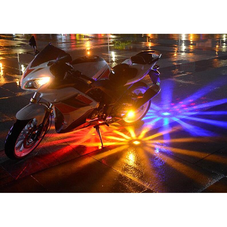 RED LED Motorcycle Fog Lamp Flasher Strobe Warning Light | Shopee ...