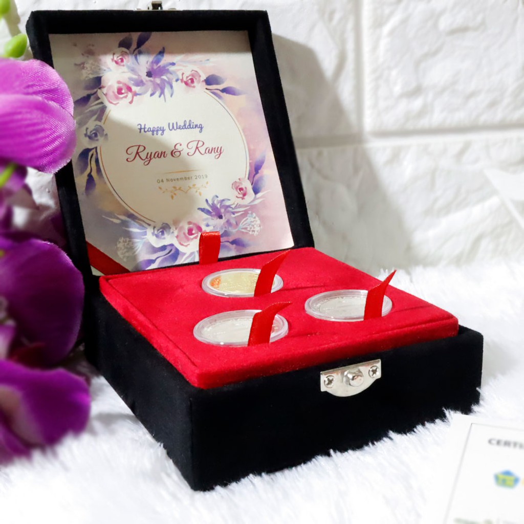 Dinar Dirham Coin Box Dinar Dirham Box Dinar Dirham Dowry Box Antam ...