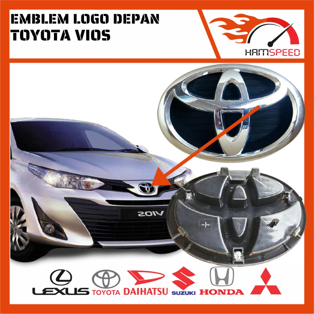 Toyota VIOS Front LOGO EMBLEM | Shopee Philippines