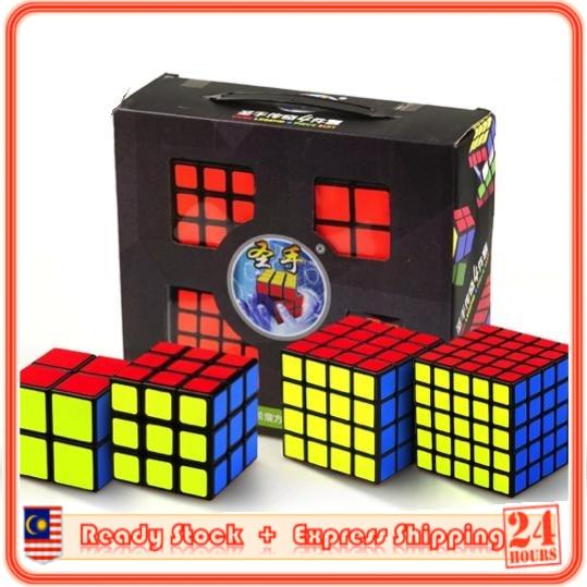 Shengshou 4 Pcs Magic Bundle Set Speed Cube With Gift Box Puzzle ...