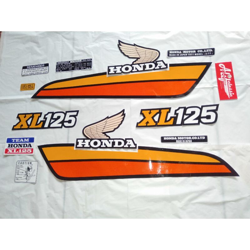 Striping xl striping xl125 striping tril decal honda xl - old tril ...