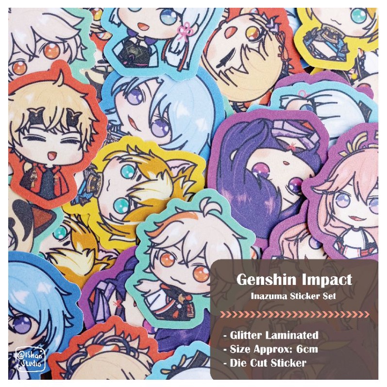Genshin Impact Inazuma Sticker Set | By iShan.Studio | Shopee Philippines
