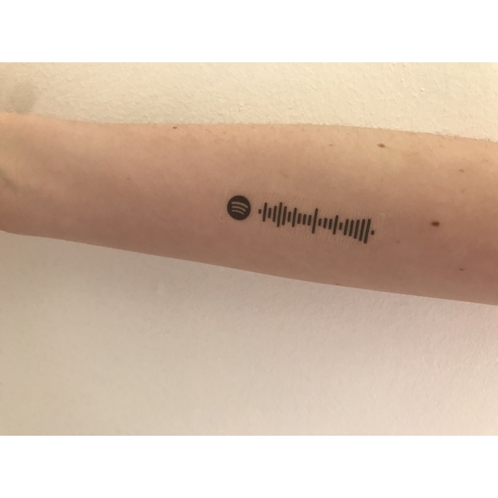 Custom QR BARCODE SPOTIFY TEMPORARY TATTOO TEMPORARY TATTOO | Shopee Philippines