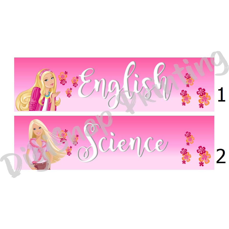 Subject Stickers - Barbie | Shopee Philippines