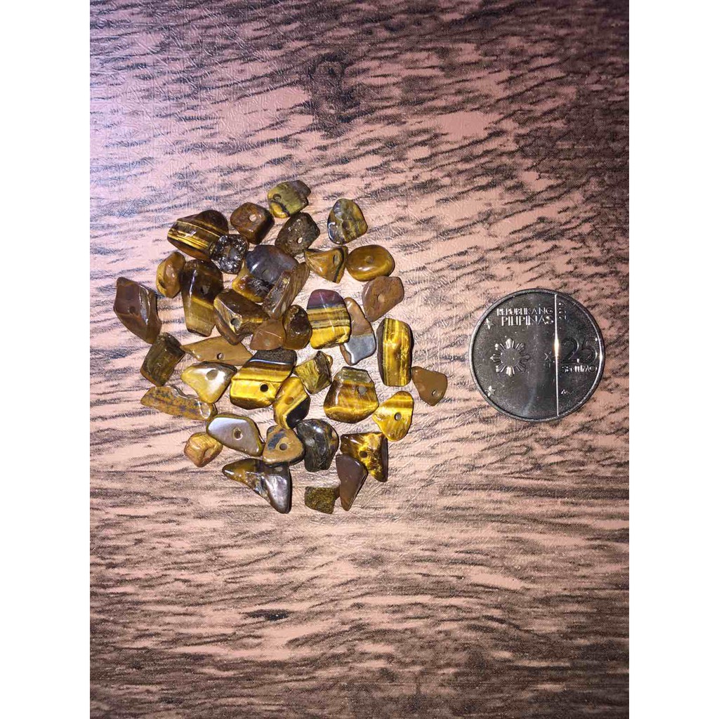 10 Grams Tiger Eye Chip Stone / Chipstone 6-8mm Natural Stone (with ...
