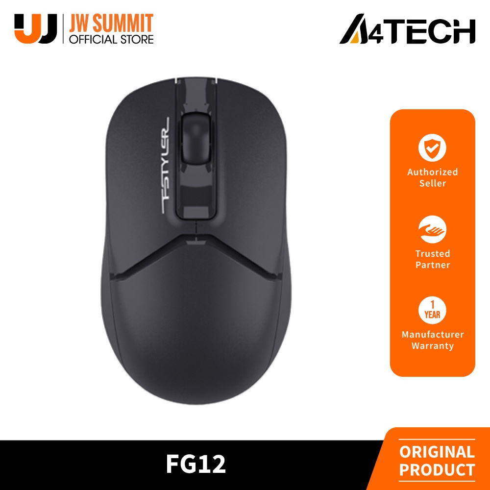 A4Tech Fstyler FG12 1200 DPI 2.4G, Power Saving, Wireless Mouse | Shopee Philippines