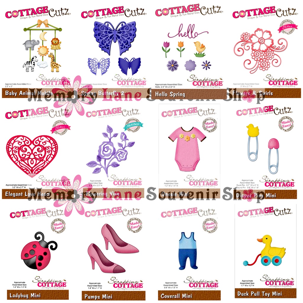 Cottage Cutz Dies Part 4 (Choose Your Designs) | Shopee Philippines