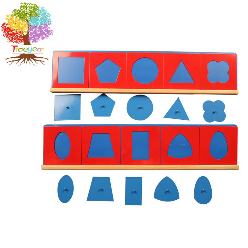 Montessori Metal Insets with Stands Montessori Educational Learning Toy ...