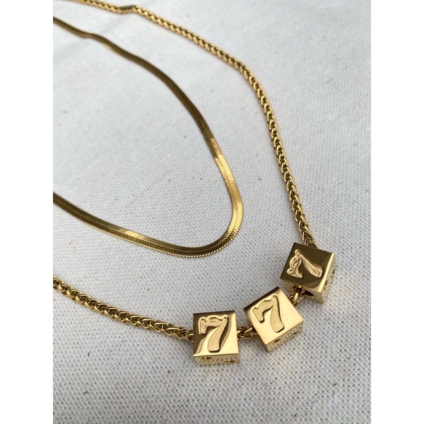 Dice, Angel Number & Snake Chain Bundle | Shopee Philippines