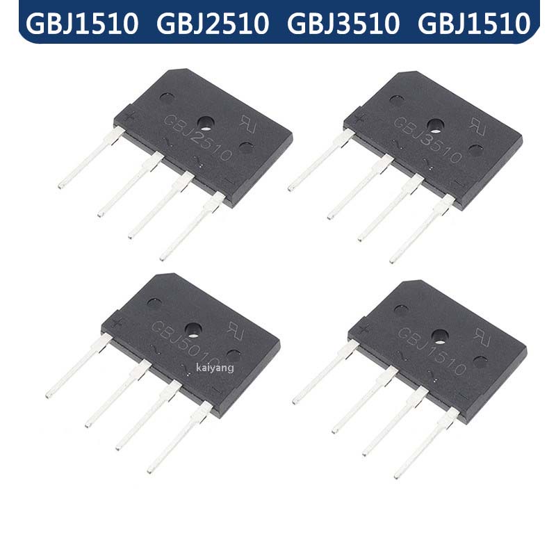 10pcs D15XB60 D20XB60 D25XB60 GBJ2510 GBJ3510 Flat Bridge Rectifier ...