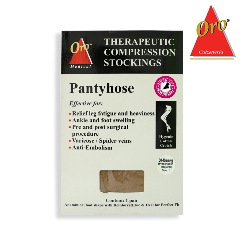 ORO Therapeutic Compression Pantyhose Stockings 30-40mmHg (Prescription ...