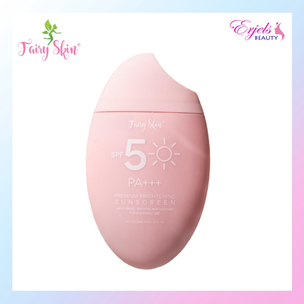 (COD) FAIRY SKIN Premium Brightening Sunscreen SPF 50 50g | Shopee ...