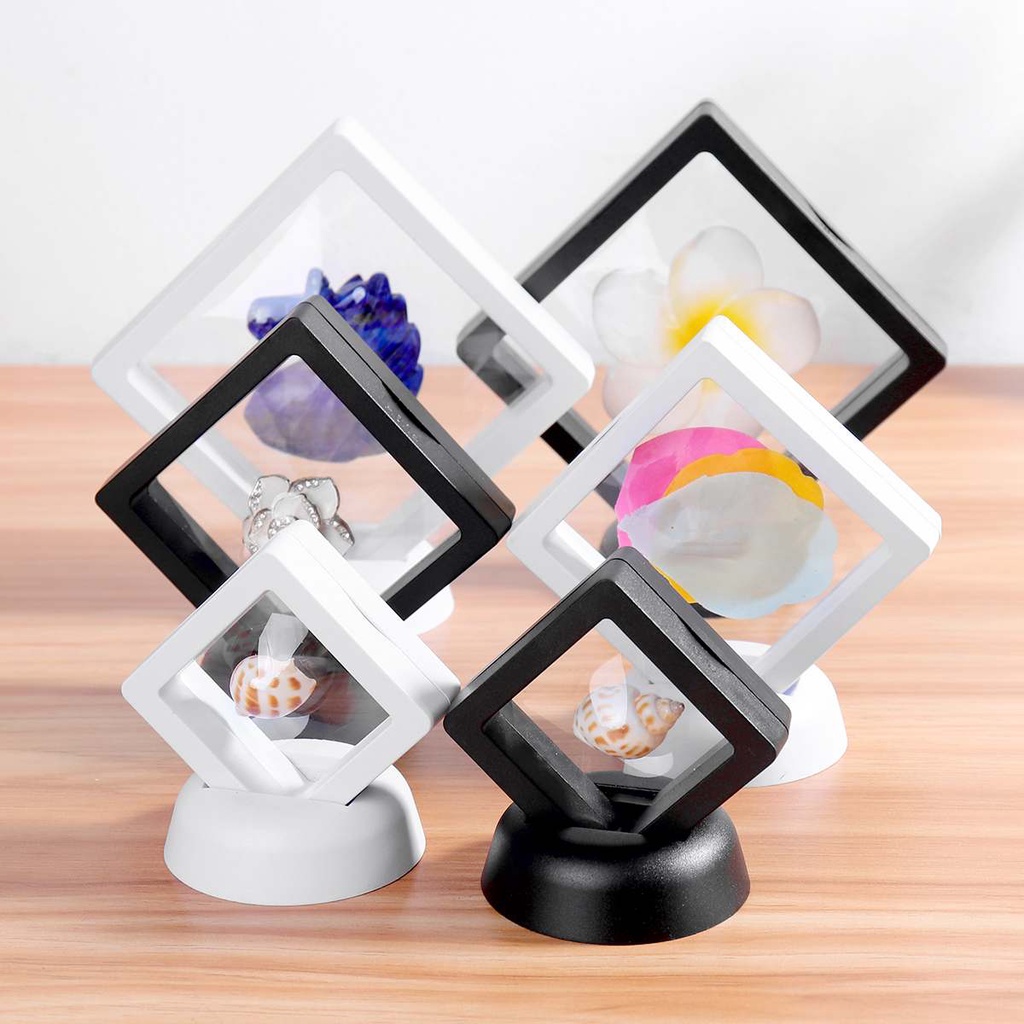 Floating Frame 3D Display Jewelry Box Suspension Storage Film ...