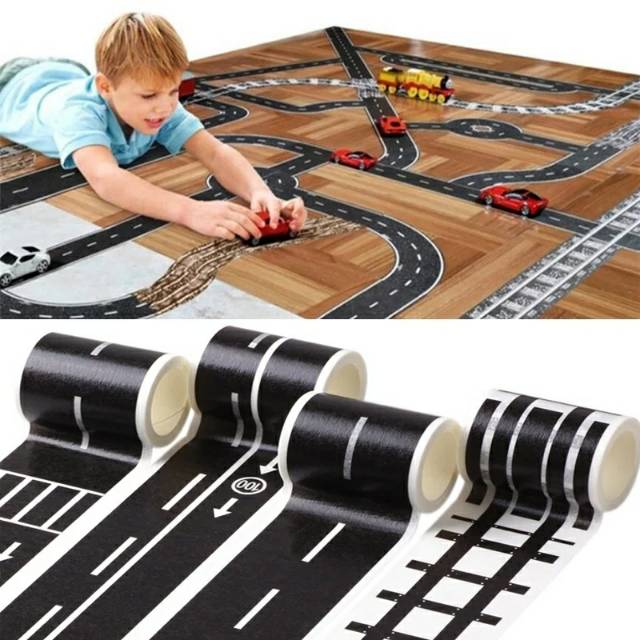 Lillo Toys - ROLLS TAPE TRACK - STICKER Car TRACK | Shopee Philippines