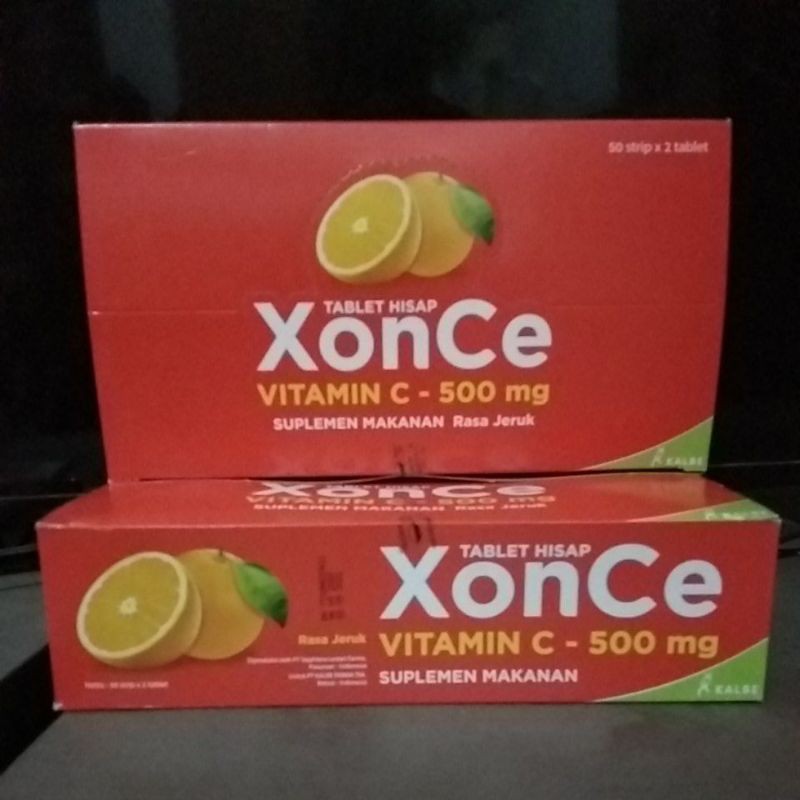 Xonce Vitamin C 1 Box Contents 50 Strips 100 Tablets Xon Ce | Shopee ...