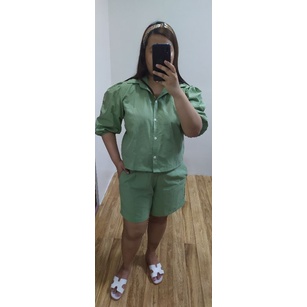 PLUS SIZE COORDINATES SET XXL (COTTON LINEN) | Shopee Philippines