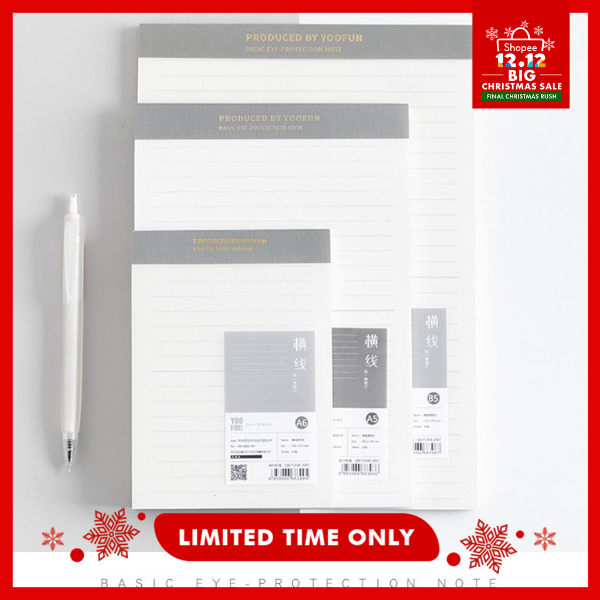HOKKA Sketch Booklet A4/A5/A7 (Plain, Lined, Grid) | Shopee Philippines