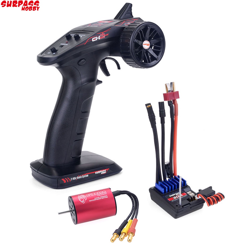 RC 2.4G CH2 Transmitter /w Receiver + Waterproof 2430 2435 2440 2838 ...