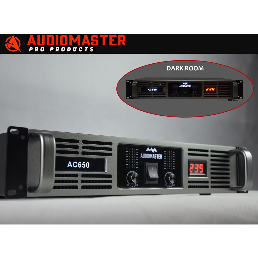 Audiomaster Professional Power amplifier AC650 650watts ac650 (Upgrade 2025) | Shopee Philippines