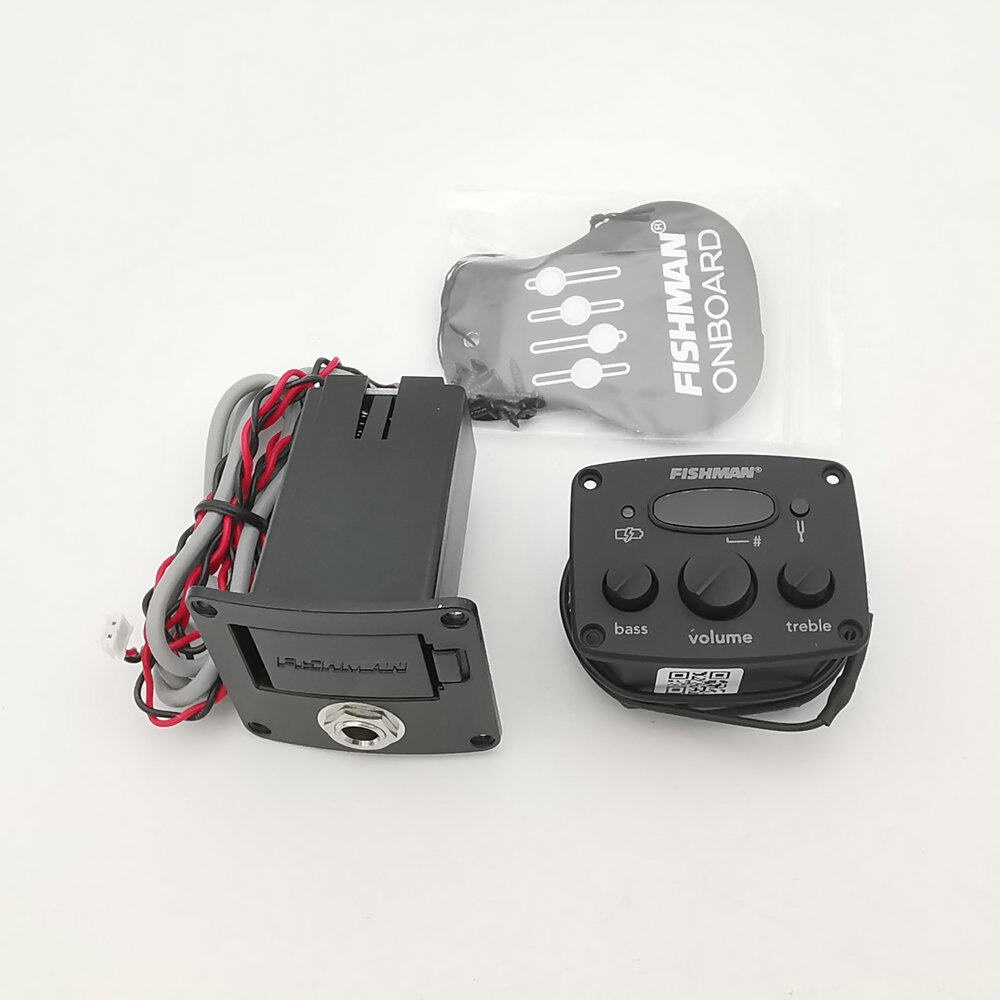 HS-New Style Fishman Mini Pickups EQ Tuner Silver Piezo Active pickups ...