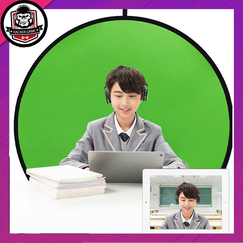 Photography Background Screen Green Backdrop Portable Video Studio Obs ...