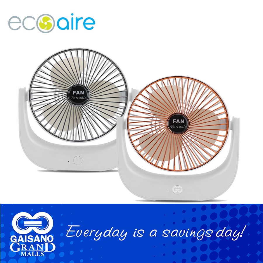 ECO AIRE Rechargeable Mini U-Fan, Convenient circulation Fan 748 ...