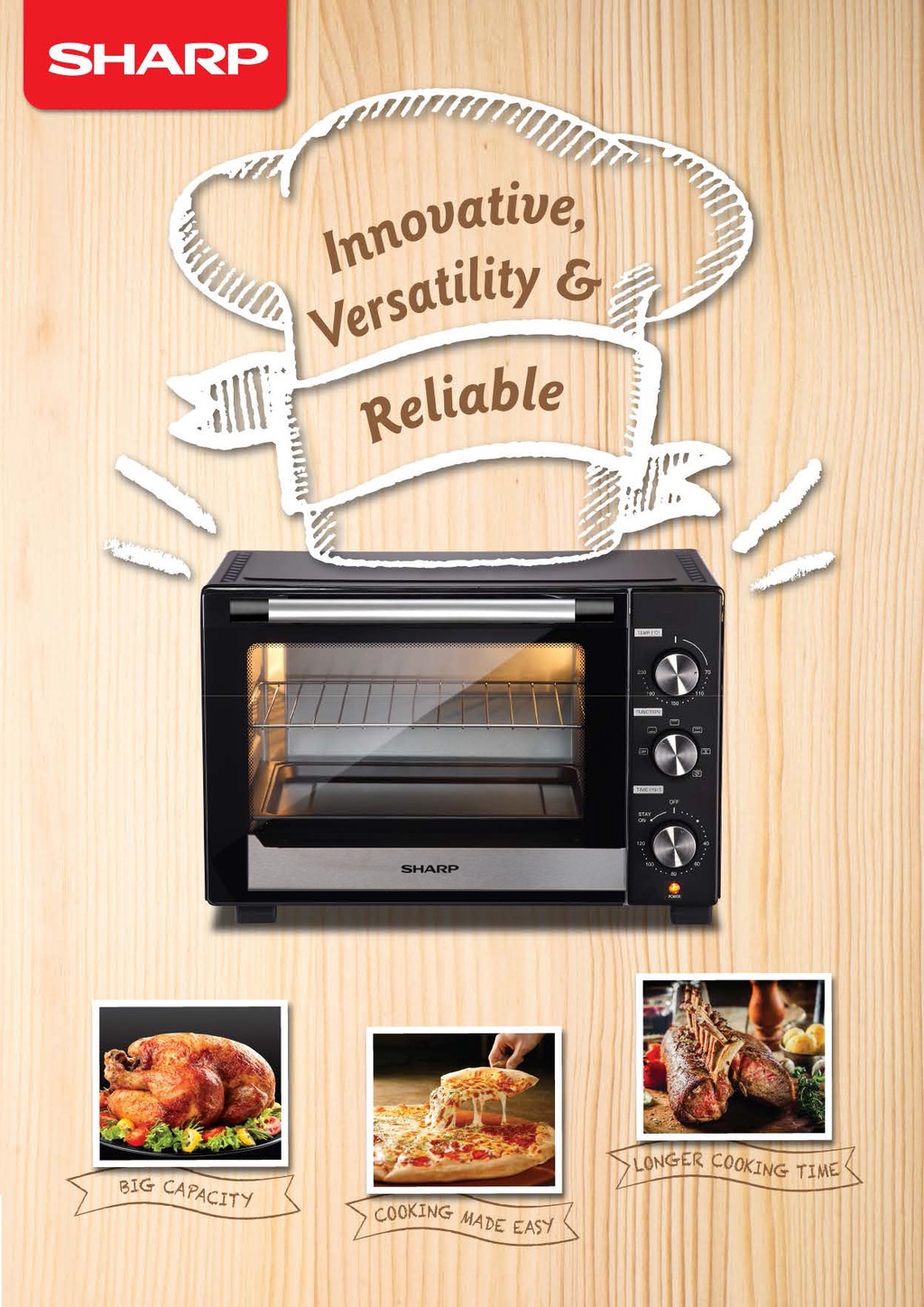 Sharp EO-429RTF-BK 42 Liters Electric Oven w/ Rotisserie Convection ...