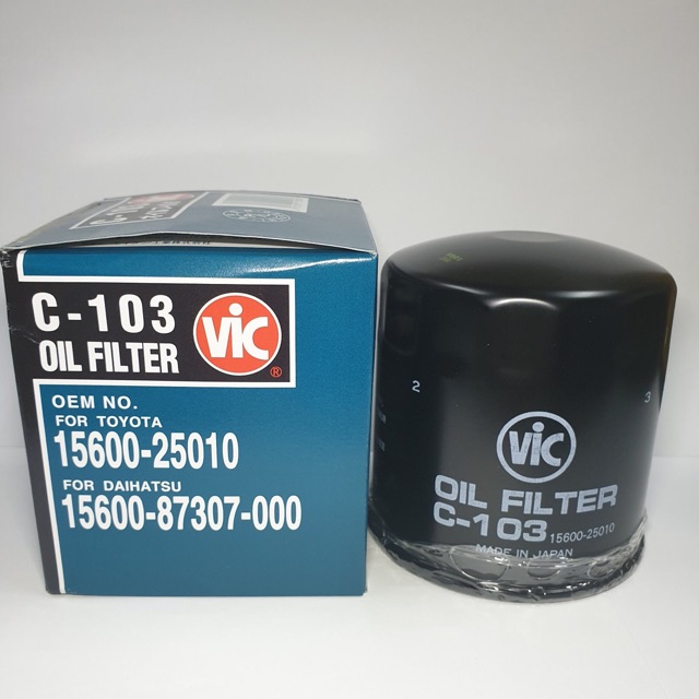 Original Vic Oil Filter C-103 for Toyota 2T/ 5R (C103) Made in Japan ...