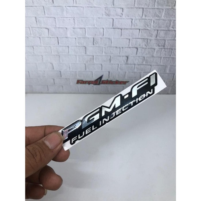 PGM FI STICKER embossed STICKER 11 cm | Shopee Philippines