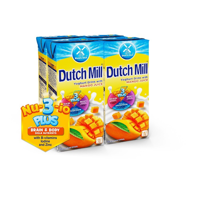 Dutch Mill Mango 180ml Pack of 4 | Shopee Philippines