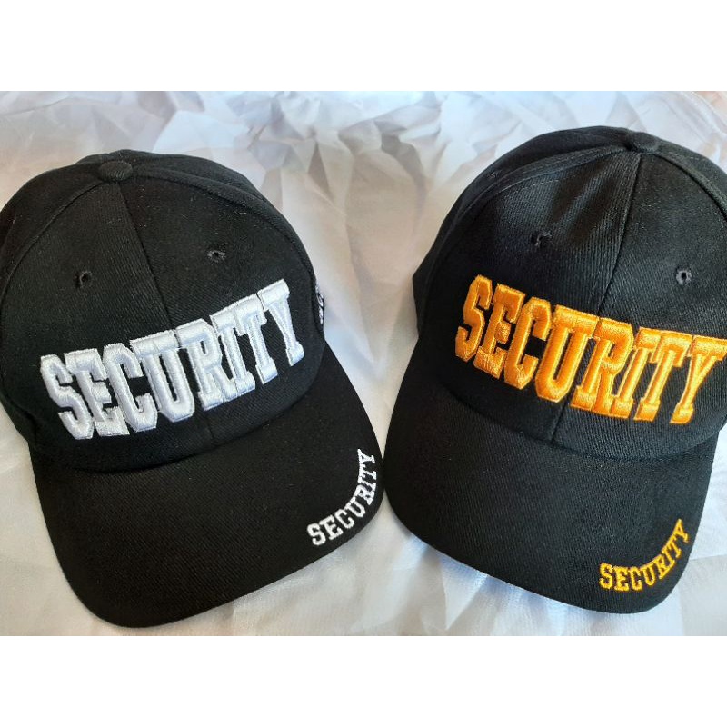 [COD]Black Security guard Ball cap/emboss embroidery | Shopee Philippines