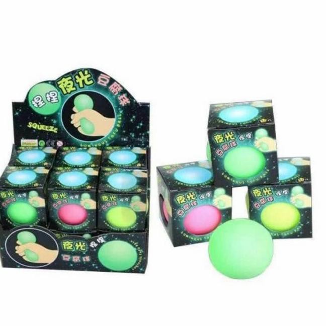 Squishy Ball Glow In The Dark Stress Relief Fidget Toy | Shopee Philippines