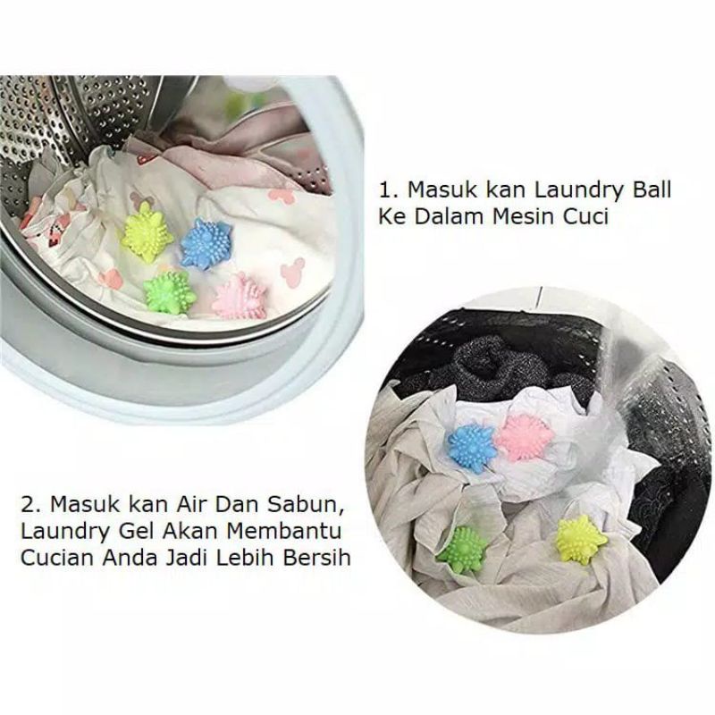 MESIN Rubber BALL Washing Machine MAGIC LAUNDRY BALL Clothes Cleaning ...