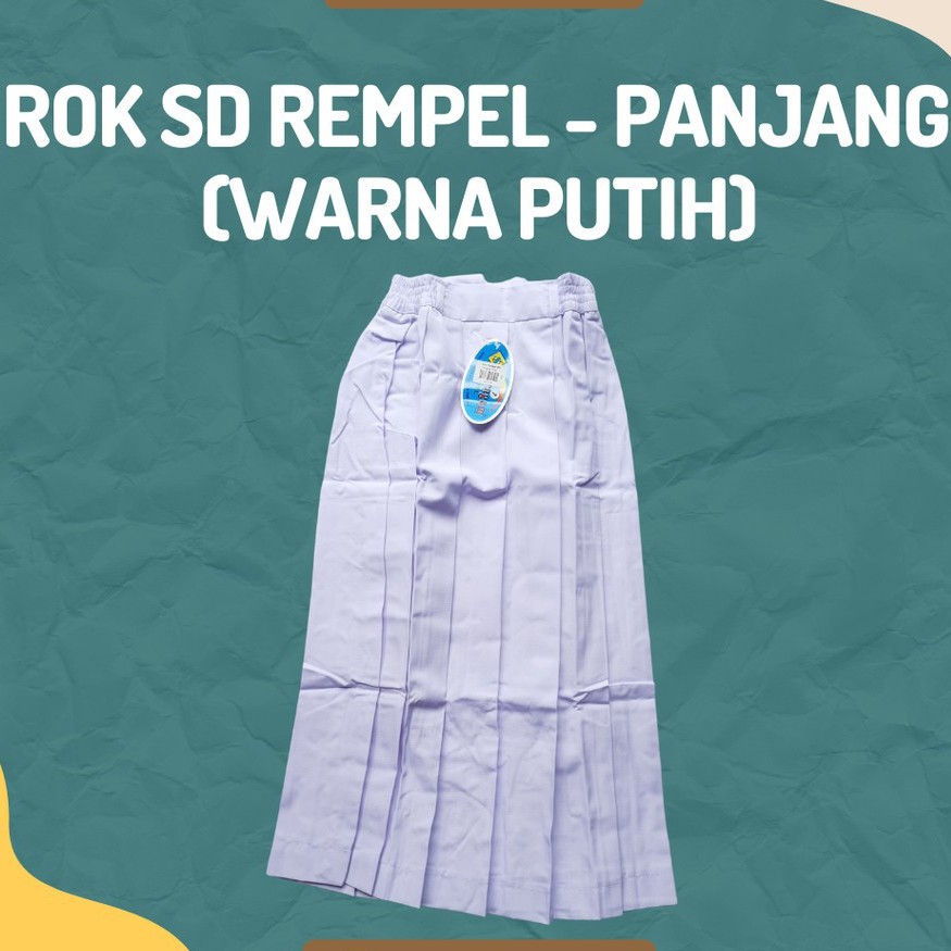Rok RAMPEL MAXI Long SD - White Brand Uniform | School Uniform | Shopee ...