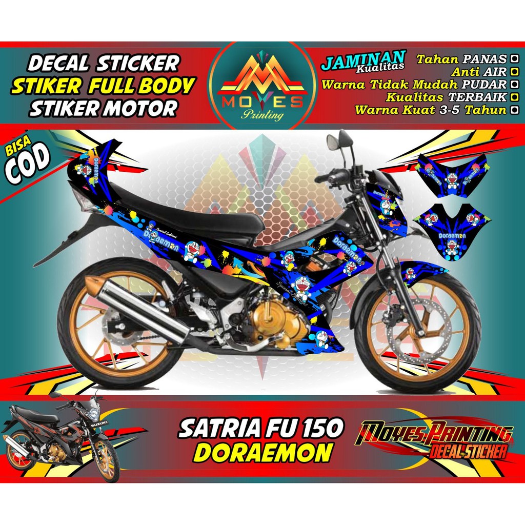 Satria fu 150 full body decal sticker For suzuki satria fu 150 doraemon ...
