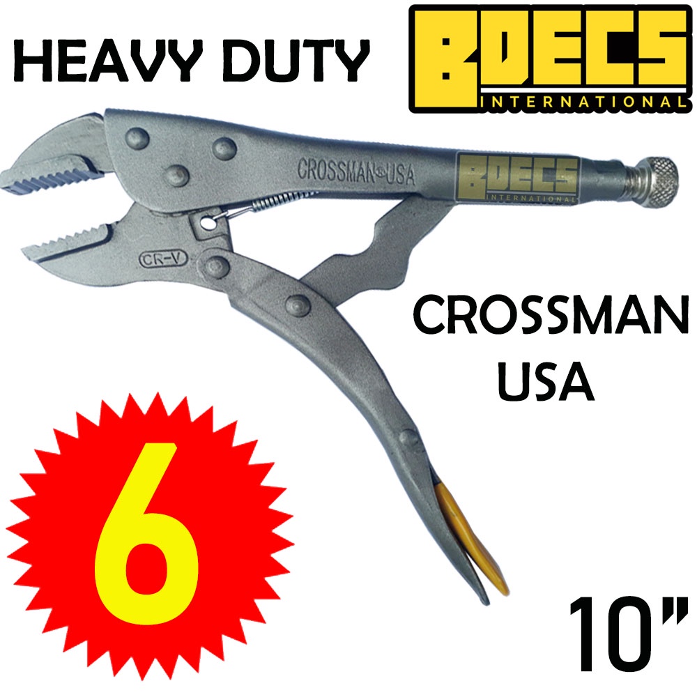Vice Grip Crossman USA 10" Heavy Duty (6pcs) by bdecs | Shopee Philippines